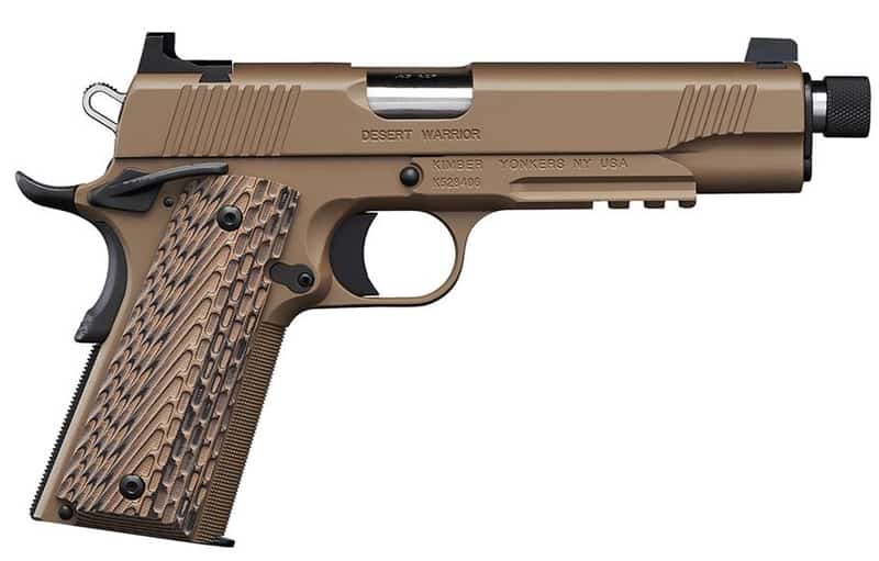 Kimber 1911 Desert Warrior Threaded Barrel 45acp Pistol Dark Earth