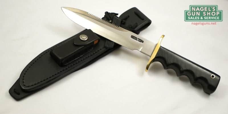 Randall Made Knives Model 16-7 Diver, Sawtooth Back, Double Brass Hilt ...