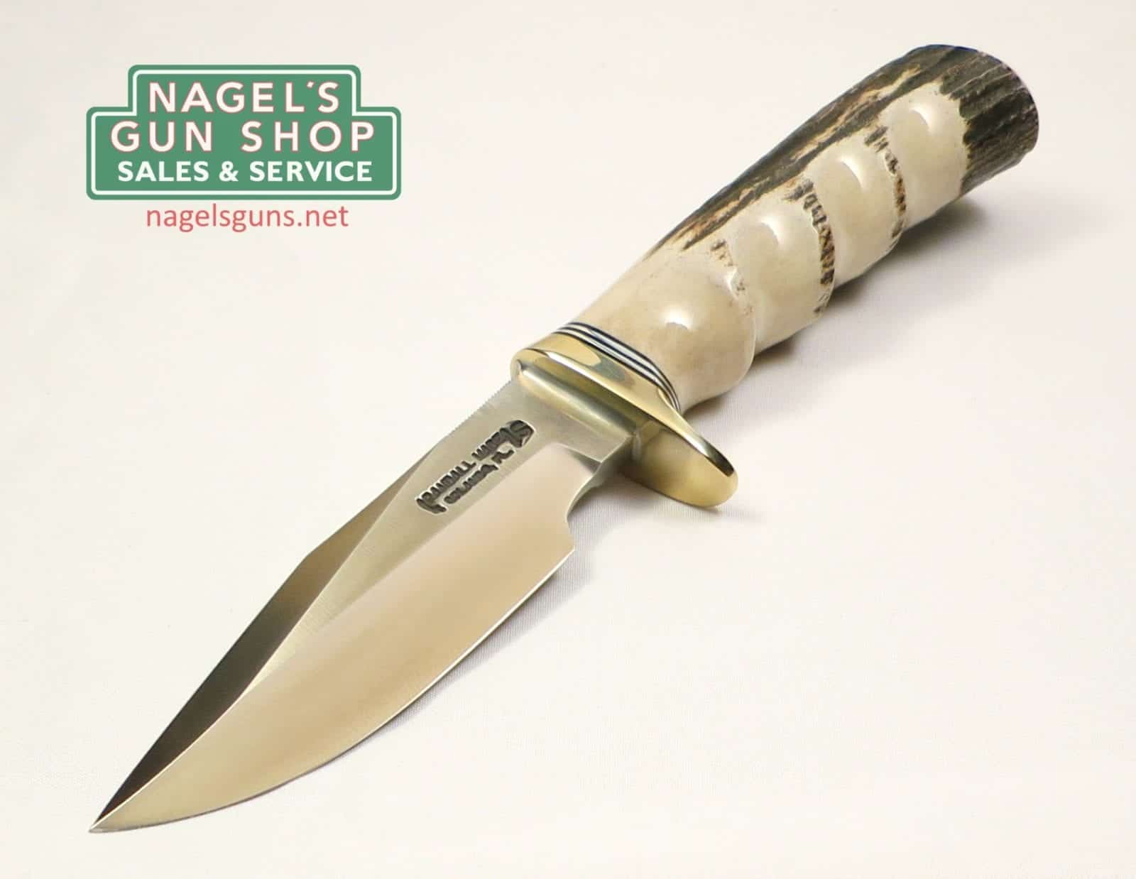 Randall Made Knives, Model #23, 4.5" Gamemaster, Stag Finger Grooved ...