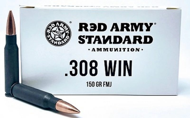 Red Army Standard 308 Winchester 150gr Steel Cased FMJ Ammunition 20Rd ...