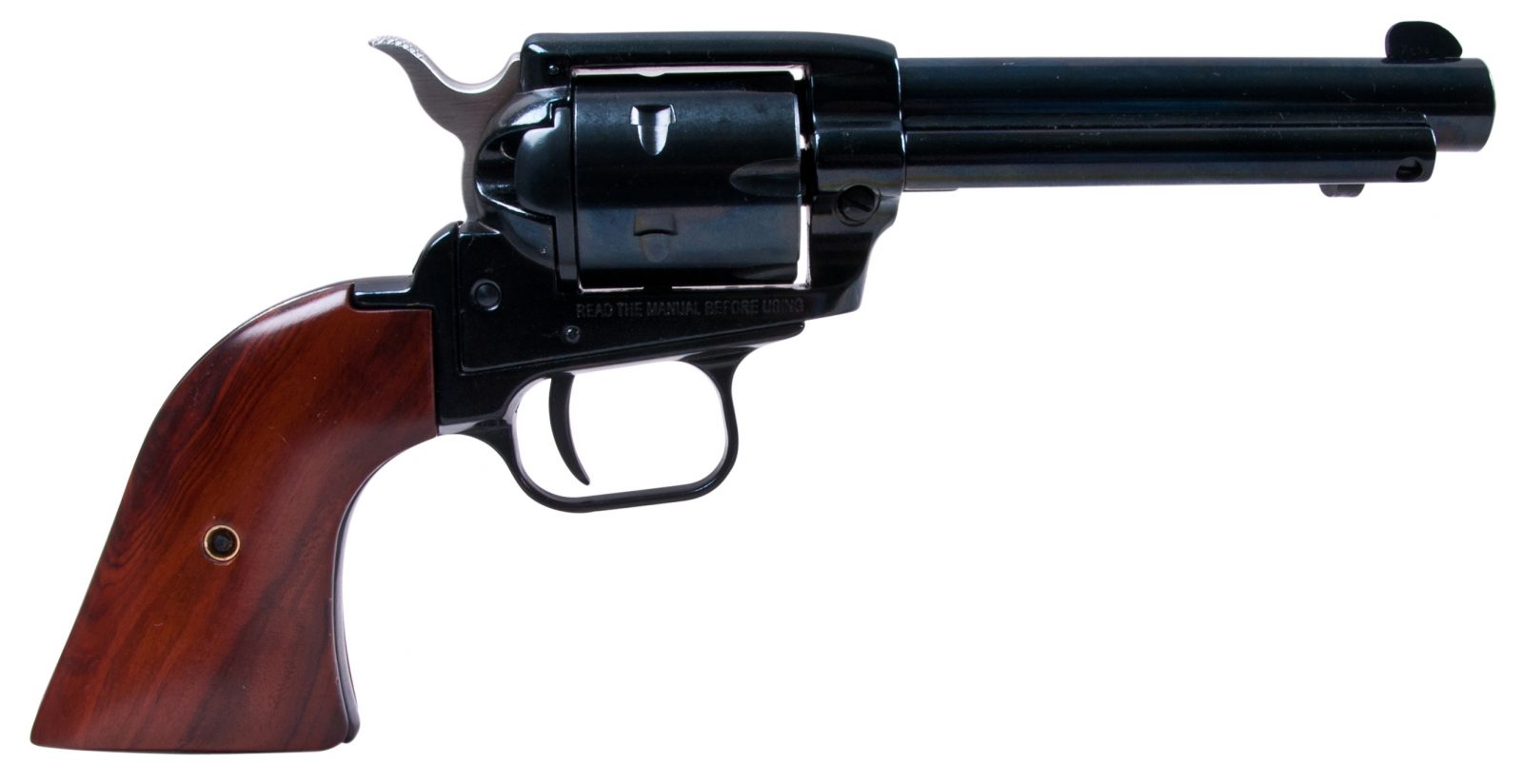 Heritage Rough Rider 4.75" 22lr/ 22 Magnum Revolver, Cocobolo Wood ...
